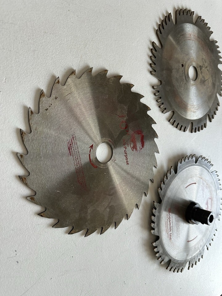 3 Saw Blades With 1 Shopsmith Arbor 500 510 520 | eBay