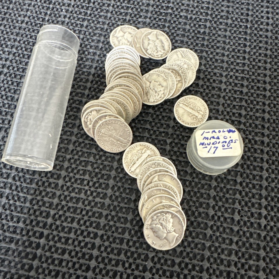 Mercury Silver Dime Roll Of 50 | eBay