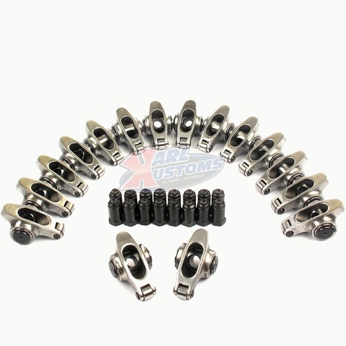 Stainless Steel Roller Rocker Arms 1.6 Ratio 3/8" Studs Chevy 305 327 ...