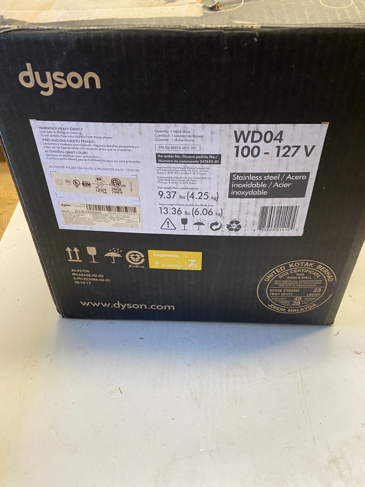 Dyson WD04 Shortneck Wash and Dry Airblade Tap for sale online | eBay