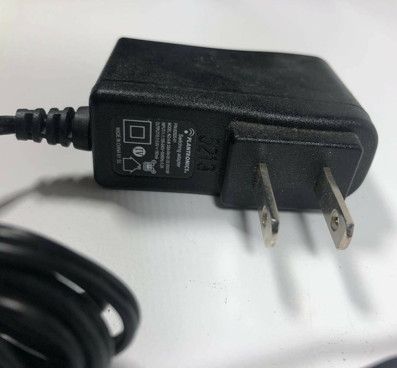 Plantronics SSA-5W-05 US 050018F Switching Adapter AC/DC Power Supply ...