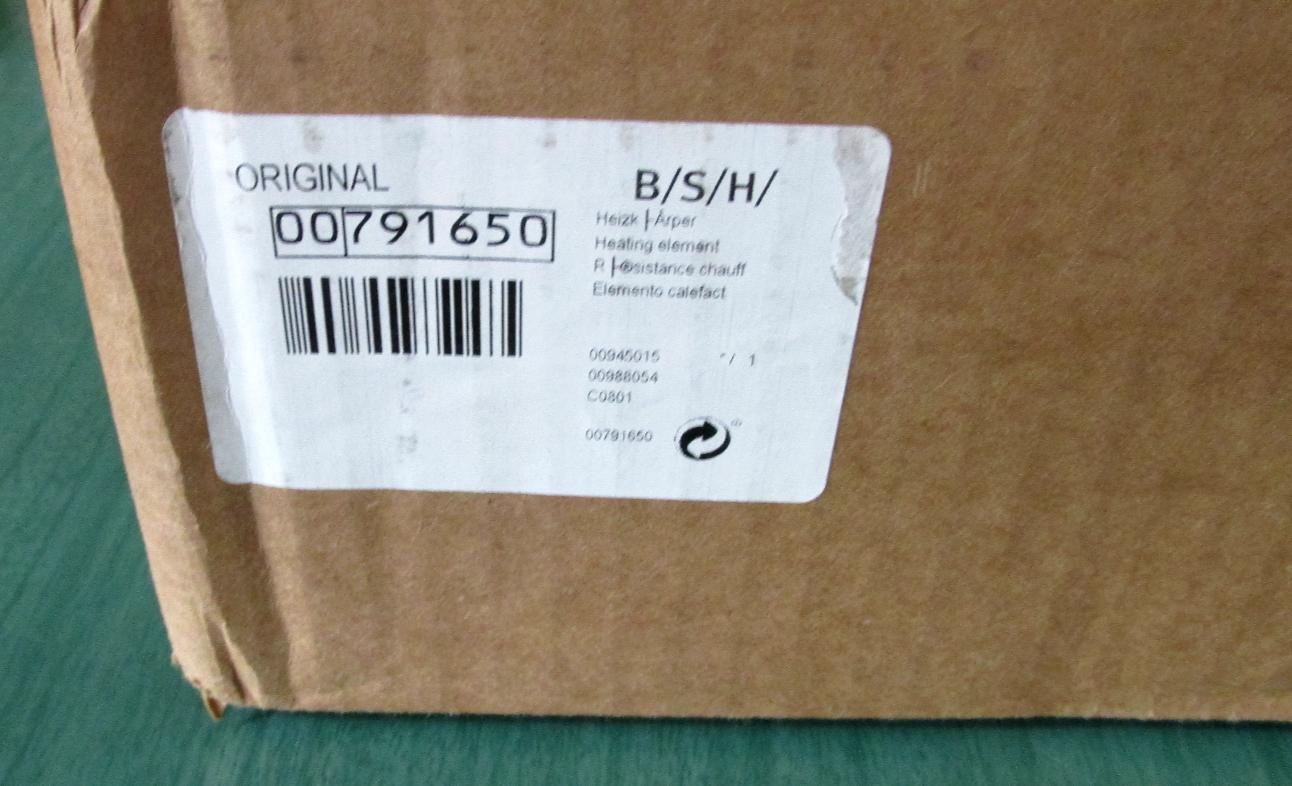 BOSCH OVEN / RANGE HEATING ELEMENT - 00791650 - New (Open box) | eBay