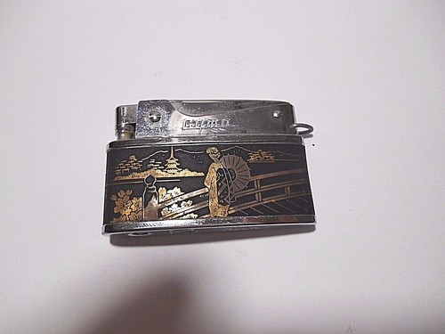 RARE CYMA ASIAN SCENE CIGARETTE LIGHTER TAIYO SHOSEN KAISHA SHIP LINES ...