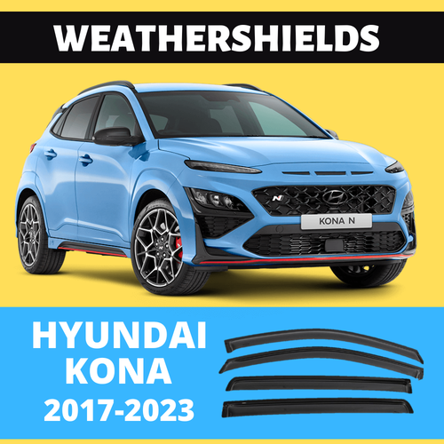 Weathershields For Hyundai Kona N Line Premium Elite (17-23) Window ...