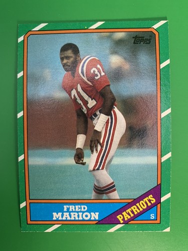 1986 Topps Fred Marion RC #42 New England Patriots | eBay