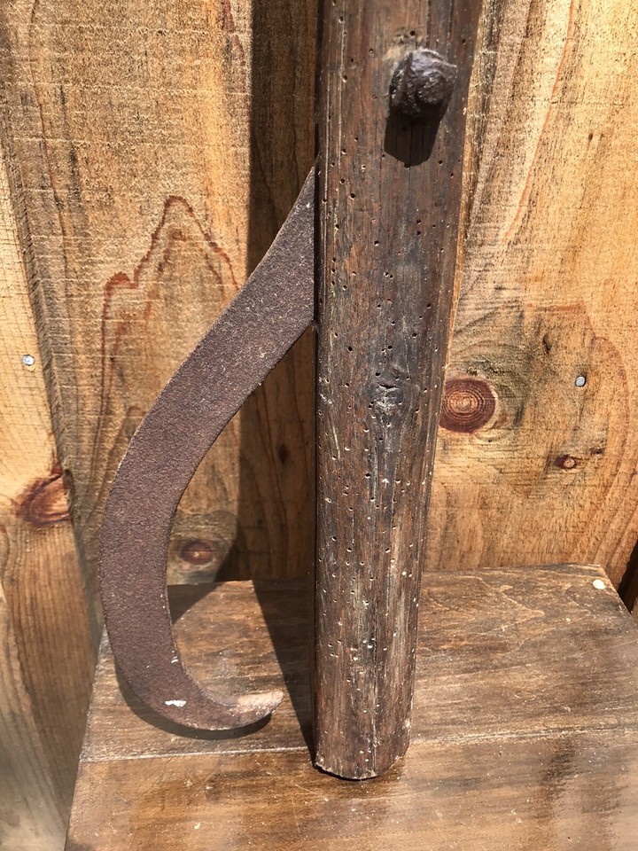 Antique Log Roller Turner Lumberjack Tool 50” Inches 1800's Primitive ...