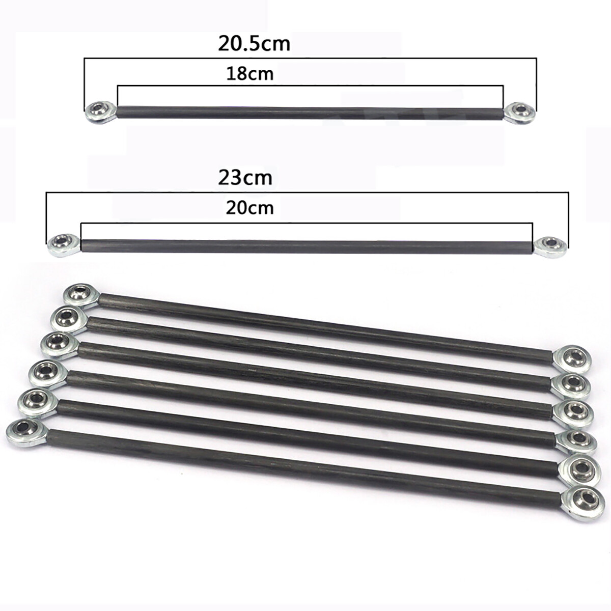 3D Printer Diagonal Rod Arm Carbon Push Rod Fisheye Rods bearing For ...