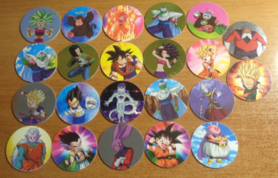 POGS - H-DBZ-SUPER-20 003 Lot de 20 Pogs DRAGON BALL SUPER Tous ...