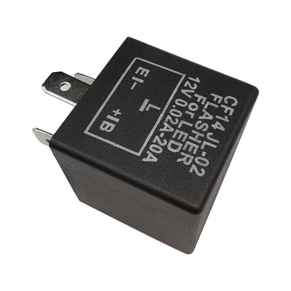 3-Pin Car Flasher Relay Fix LED Light Turn Signal Hyper Flash CF14 JL ...