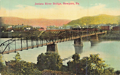 Newport Pennsylvania PA~Juniata River Railroad Bridge~1910s Postcard | eBay
