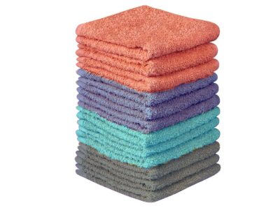 15 Pack, 100% Cotton Wash Cloth Highly Absorbent, Machine Washable 11 X ...