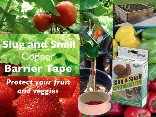 STOP SLUGS AND SNAILS! COPPER BARRIER TAPE NON TOXIC/HARM Raised Beds ...