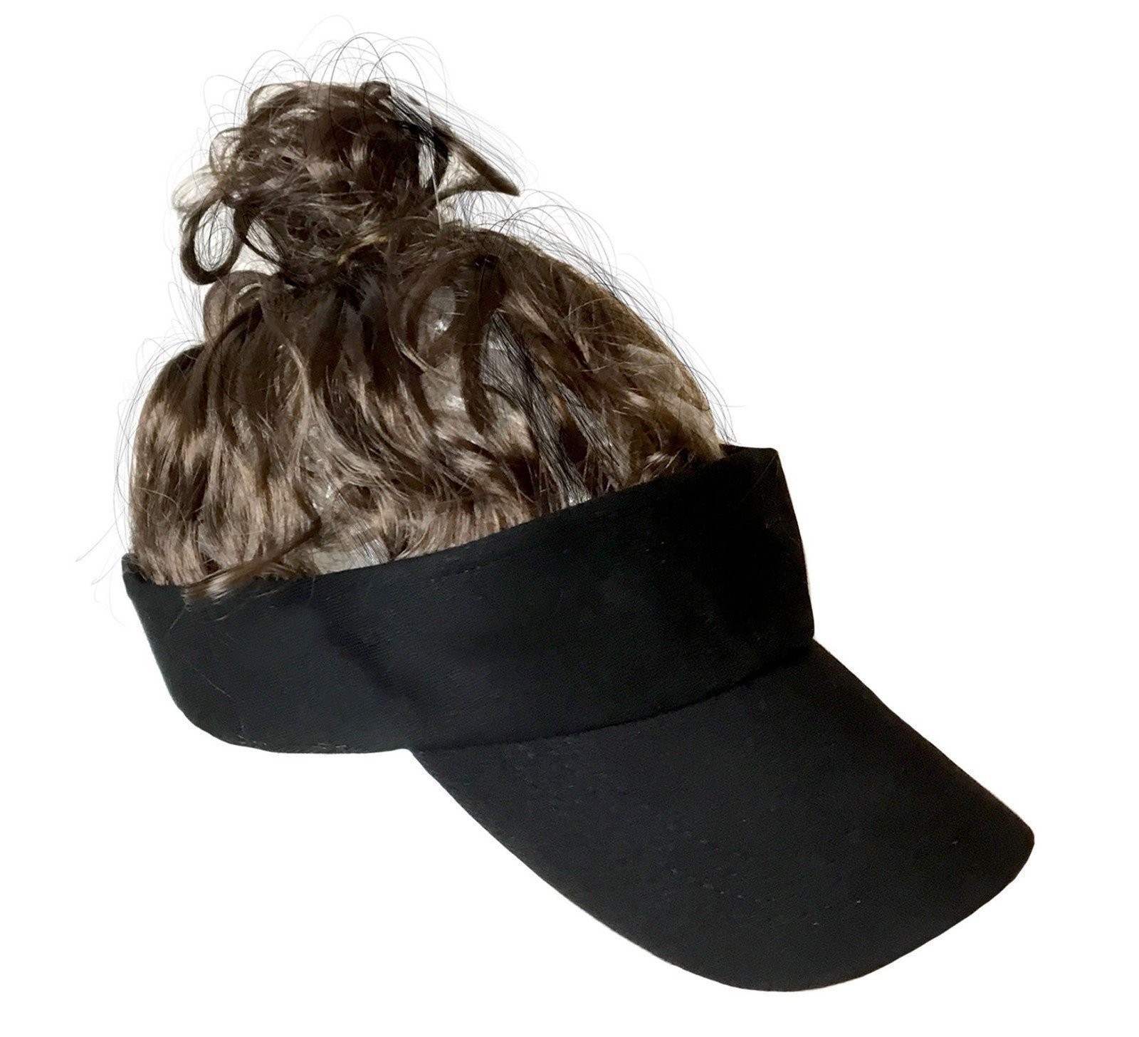 Billy Bob Man Bun Visor Brown Wig First Realistic Looking for sale ...