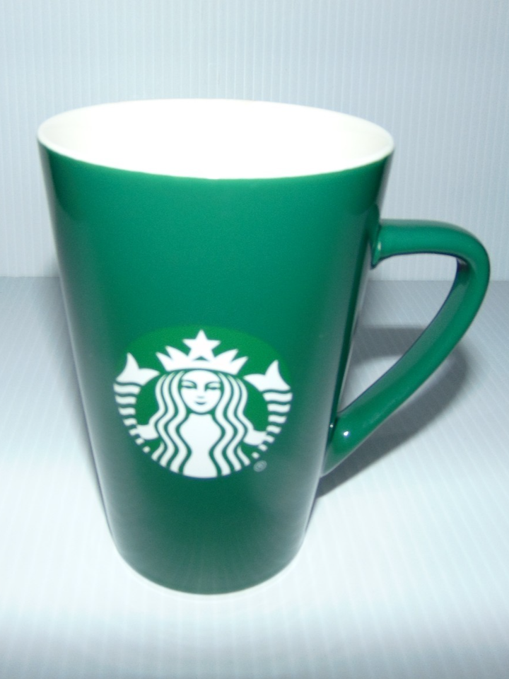 Classic Green Starbucks 12oz Coffee Mug 5" Tall (Famous Logo) w/ Handle ...