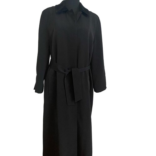 London Fog Black overcoat Velvet collar zip out lining . Limited ...