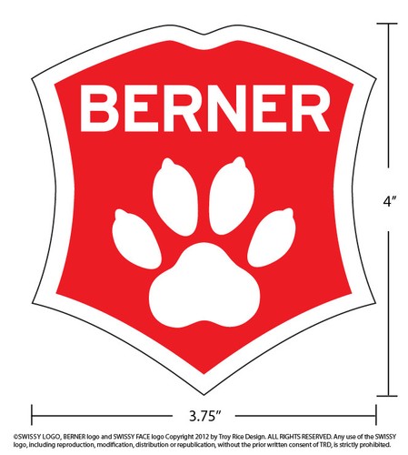 Bernese Mountain Dog Car Decal. Berner sticker. | eBay