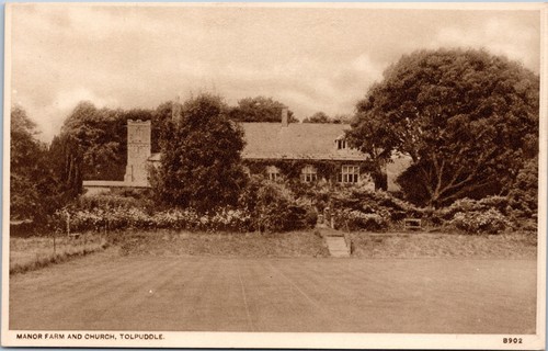 postcard England Dorset Manor farm and Church, Tolpuddle - Borough ...