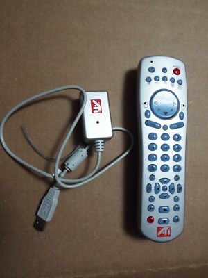 ATI Remote Wonder RF PC Multimedia Remote Control + USB Receiver KIT ...
