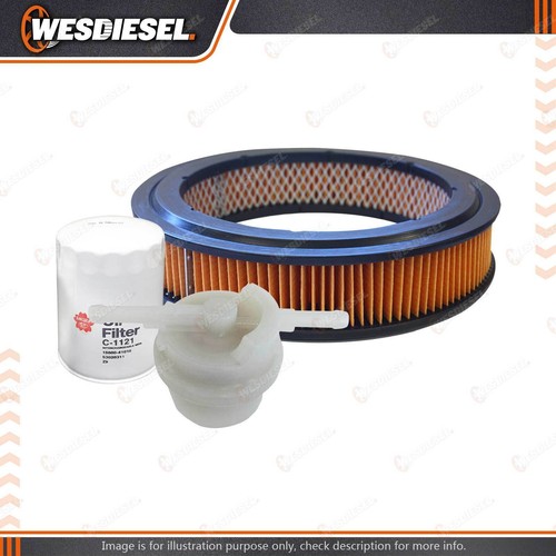 Sakura Filter Service Kit Oil Air Fuel for Toyota Coaster Bus RU18 RU19 ...