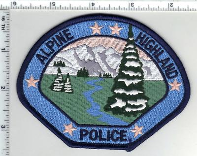 Alpine Highland Police (Utah) Shoulder Patch from the 1980's | eBay