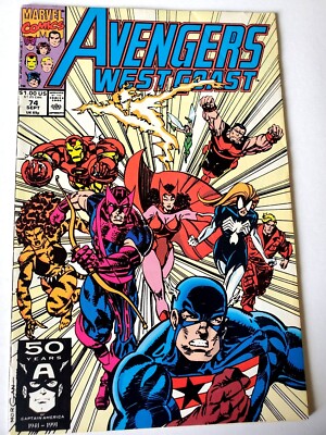 1991 Marvel Comics Avengers West Coast#74 CB-208 | eBay
