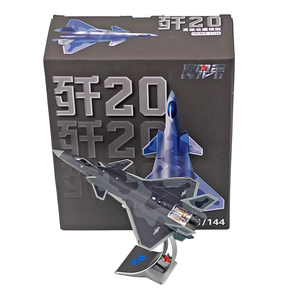 1/144 Scale Chinese Air Force Chengdu J-20 Fire Fang Fighter Plane ...