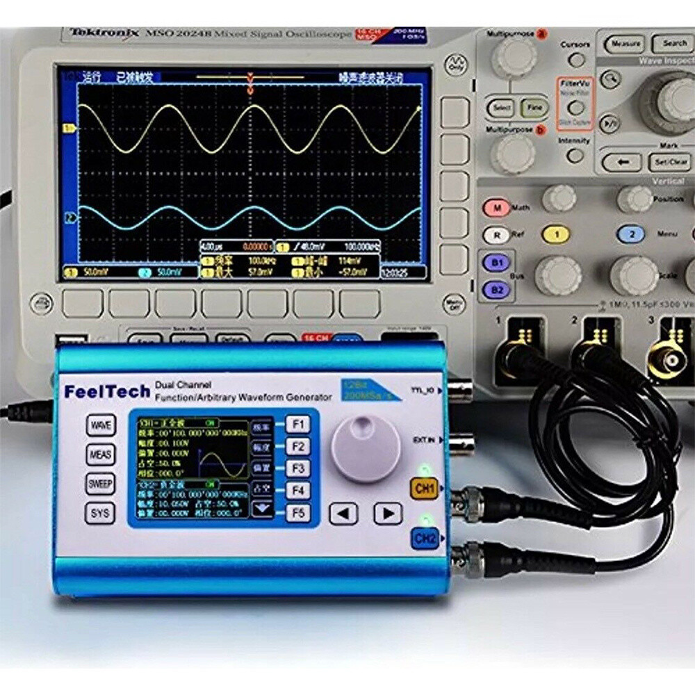 Feeltech Fy2300 Dual CH DDS Arbitrary Waveform Signal Generator 20mhz ...