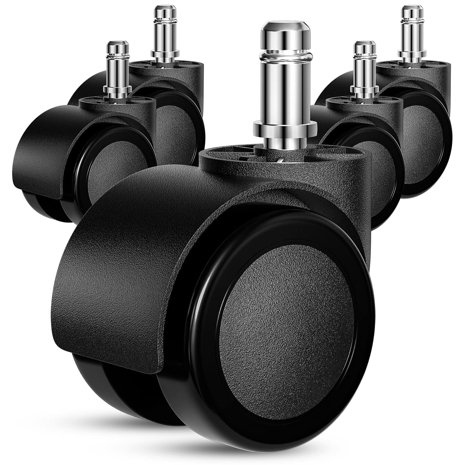 Office Chair Wheels Replacement 5 Pcs 2 Inch Office Chair Casters Heavy ...