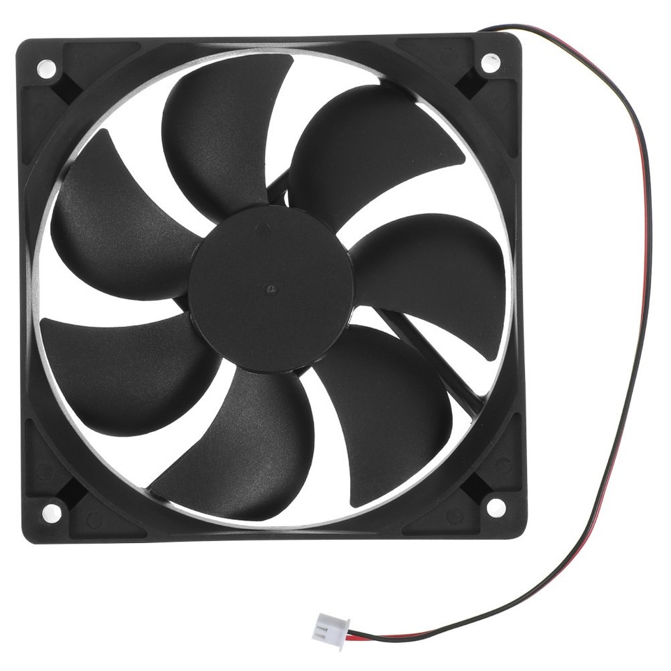 Computer Fan 12cm Computer Radiator 12V Electronic Brushless DC Cooling ...