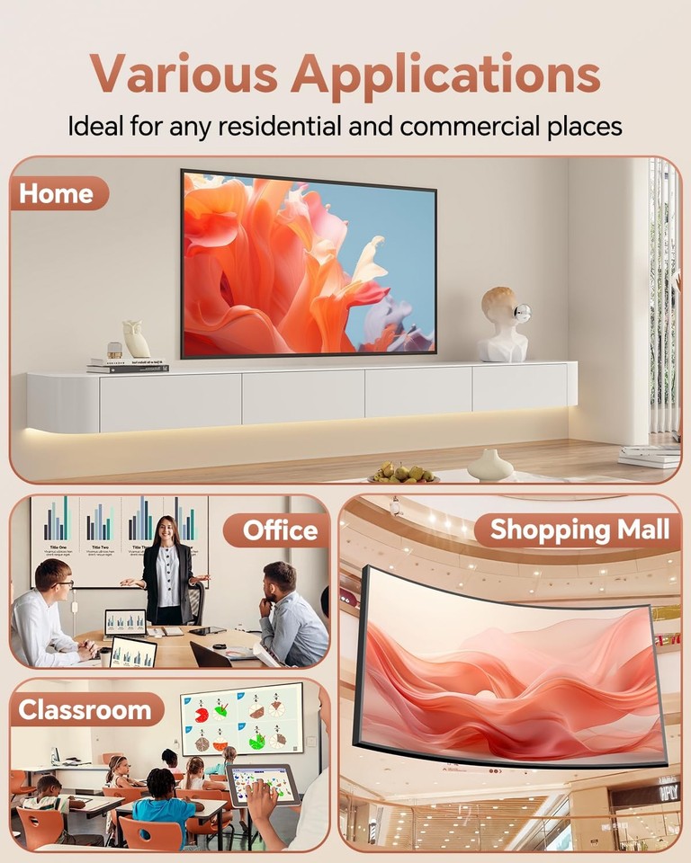 in Wall Cable Management Kit with AC Outlets & USB Ports, Recessed ...