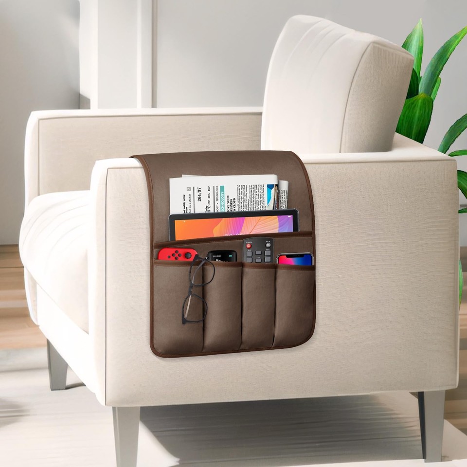 WETRBWEH Remote Control Holder for Armchair, Couch Caddy Organizer TV ...