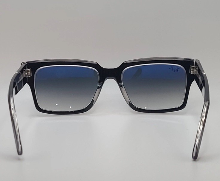 Ray-Ban RB2191 INVERNESS 1294/3M 55MM Black Frame Blue Gradient Lens ...