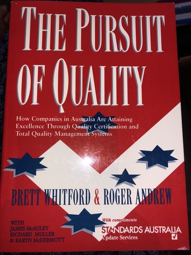 The Pursuit Of Quality by Whitford Brett Andrew Roger - Book - Soft ...