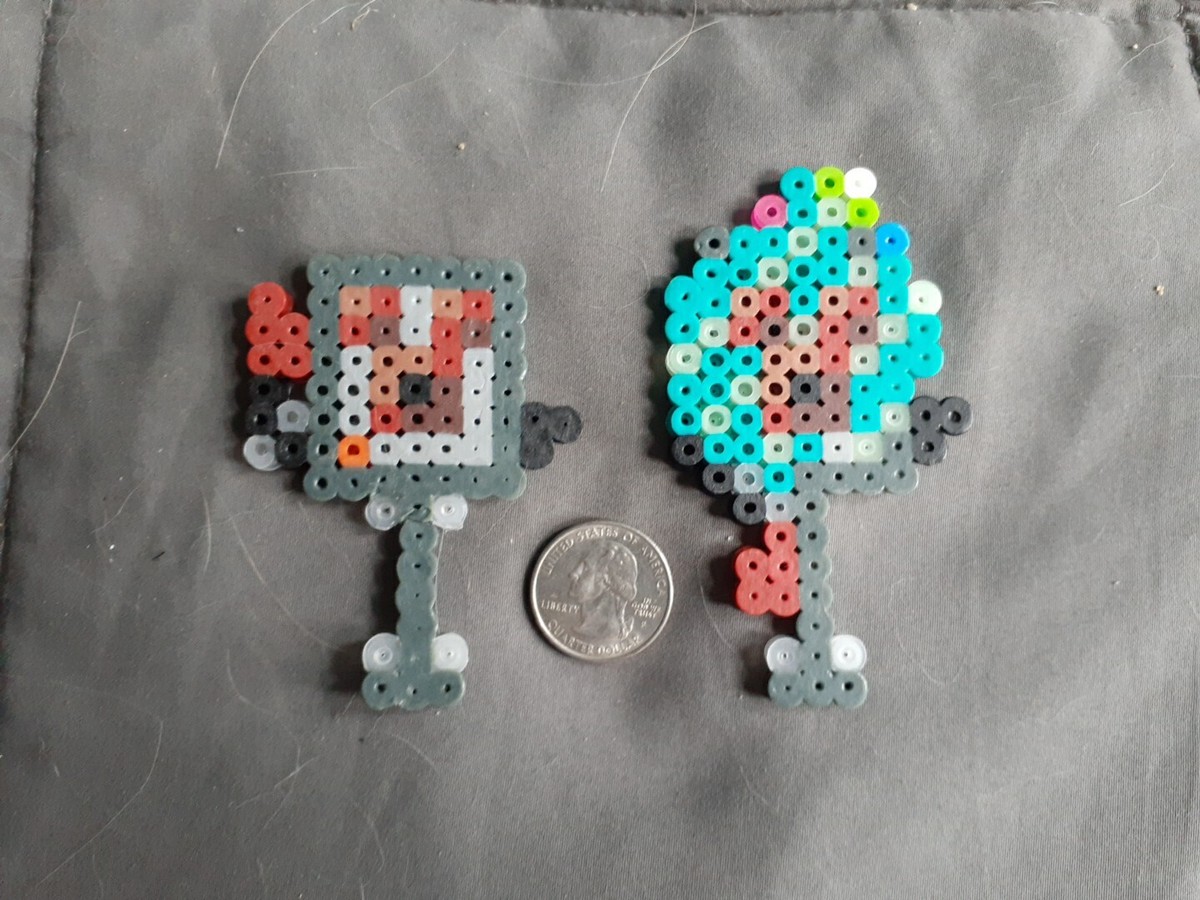 Rooster Perler Designs Perler Bead Chicken Etsy