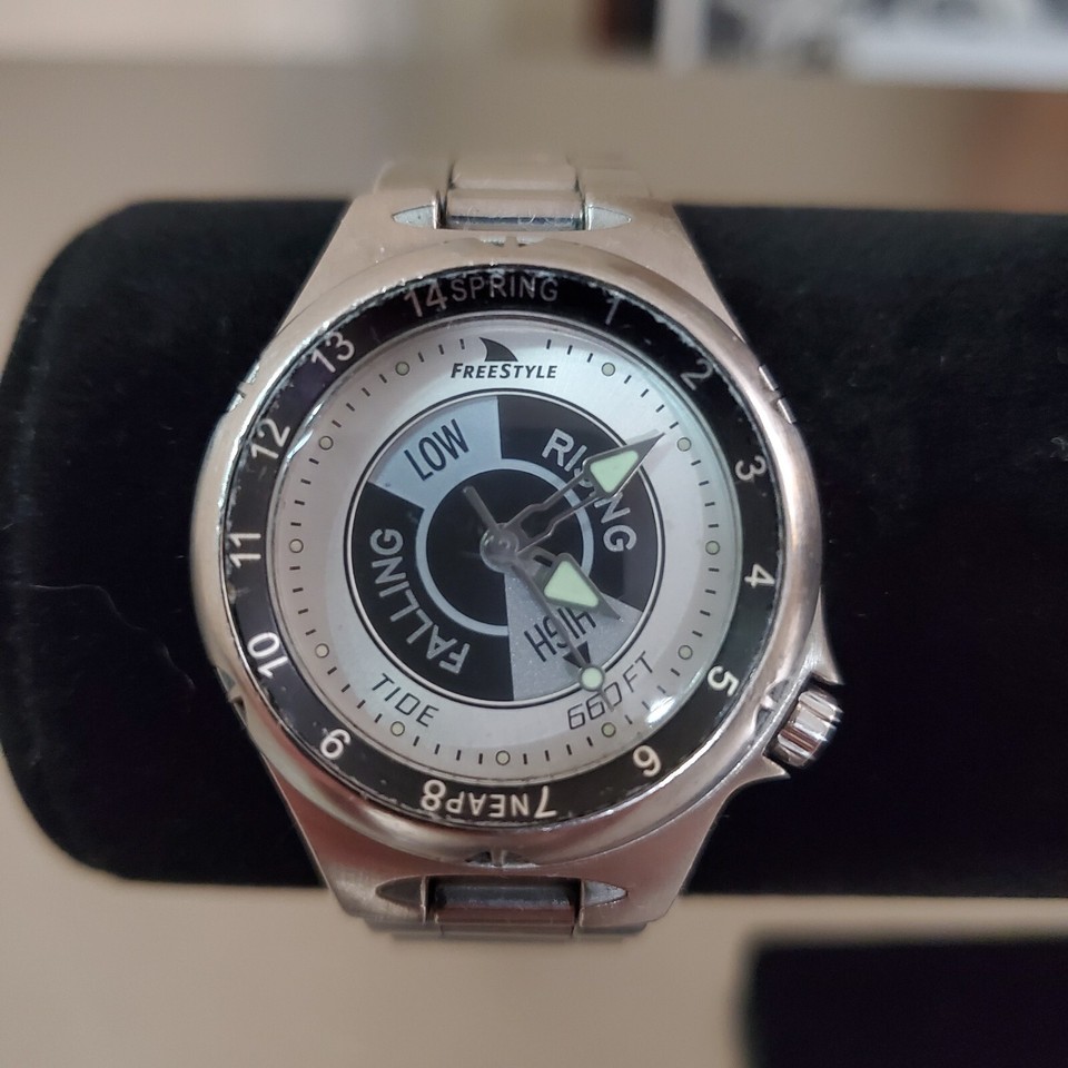 FREESTYLE TIDE Unisex Watch Vintage Analog Quartz Rotating Bezel 6.5 ...