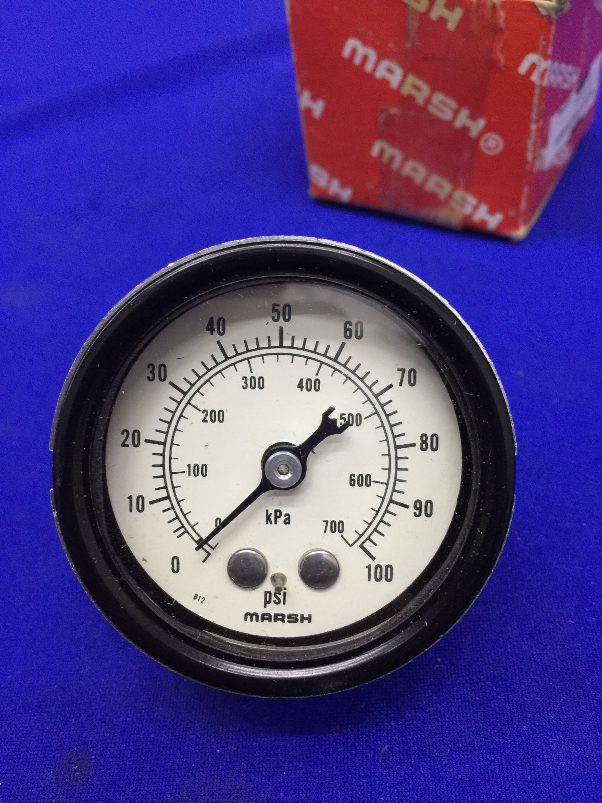 MARSH INSTRUMENT J2648 2.0 1/4CB 0-100 PSI 0-700 kPa GAUGE GAGE | eBay