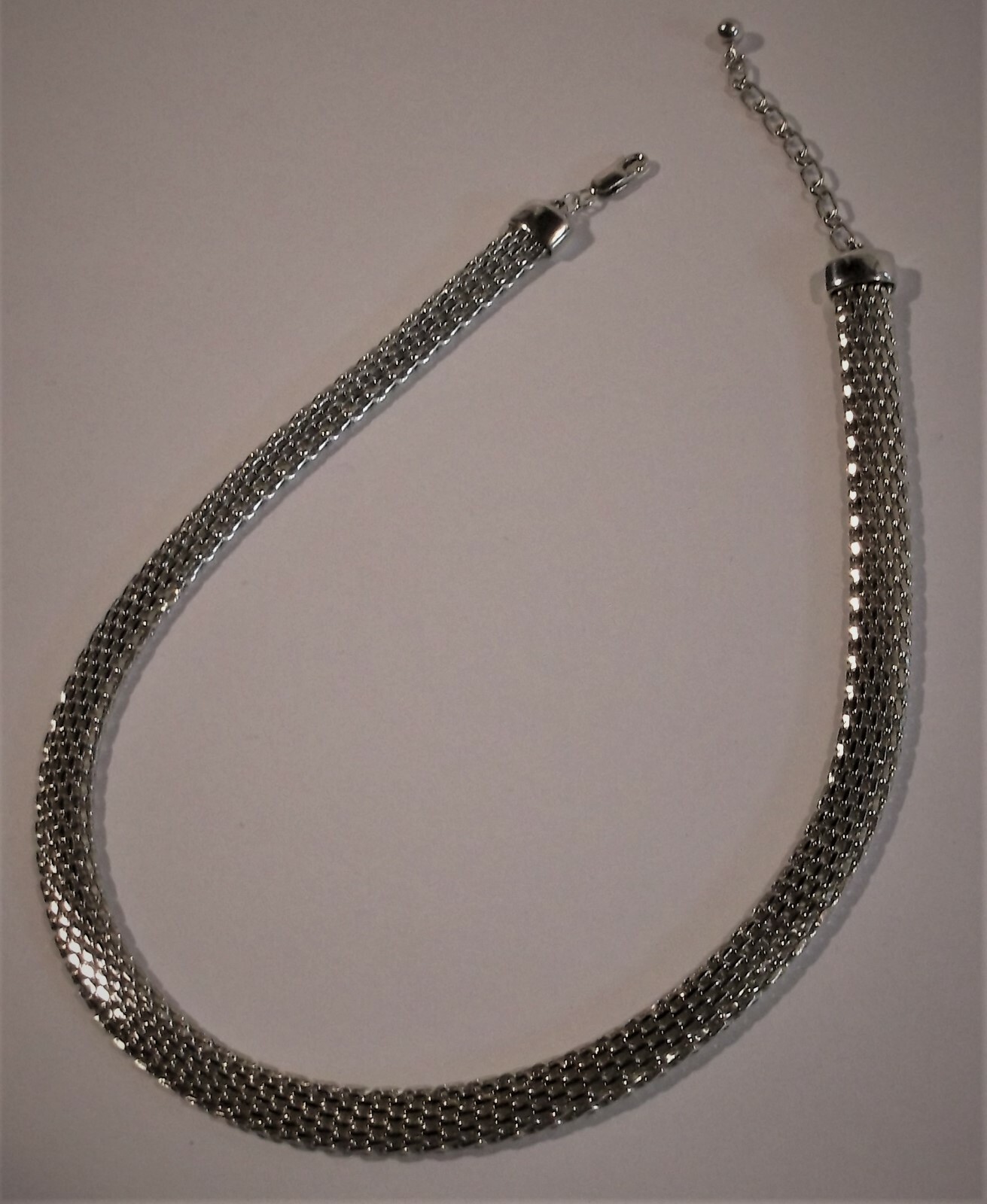 VINTAGE SIGNED GC 925 SOLID STERLING SILVER MESH LINK… - Gem