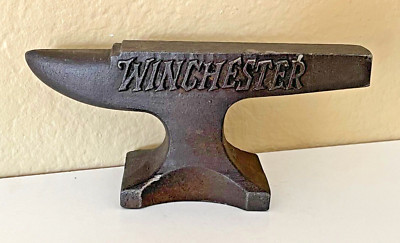 Winchester Rifles Small Cast Iron Anvil Gunsmith,Paperweight, Jeweler ...