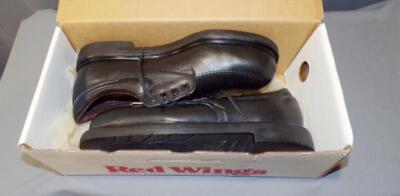 RED WING OXFORD SHOES WORK SAFTEY 4408 BLACK MOC TOE MANY SIZES n WIDTH ...