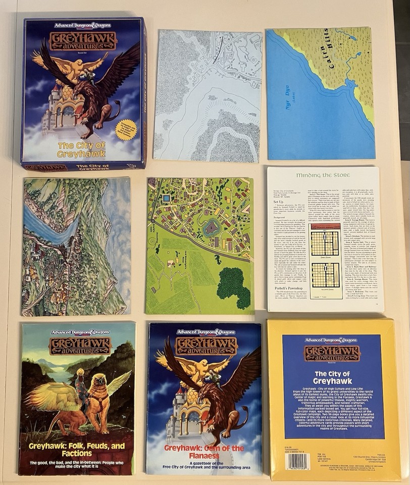 The City of Greyhawk Box Set, TSR 1989, Dungeons & Dragons, #1043 | eBay