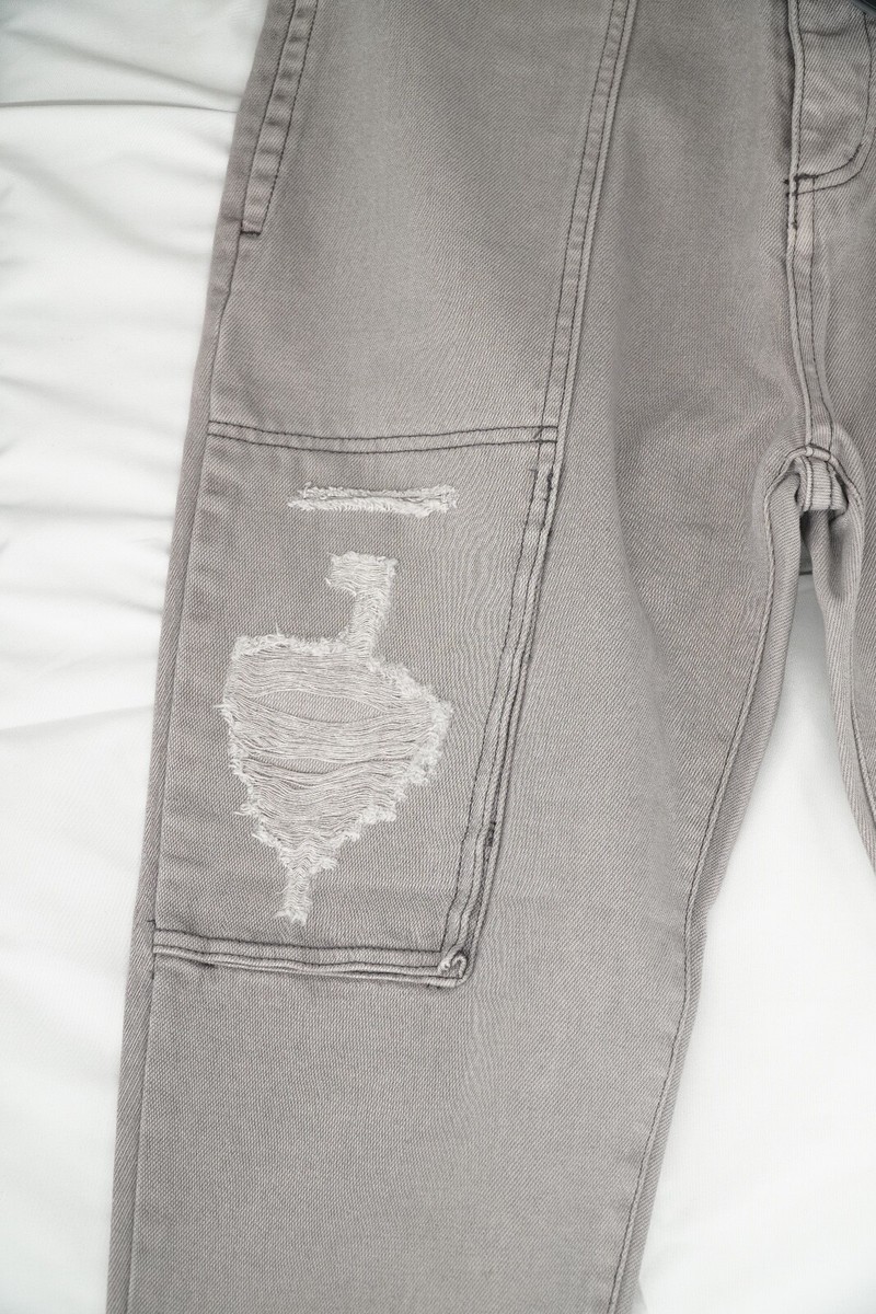 Zanerobe Light Gray Jean Chino Blockshot Lines Ankle Zip Zanerobe Light Gray Jean Chino Blockshot Lines Ankle Zip