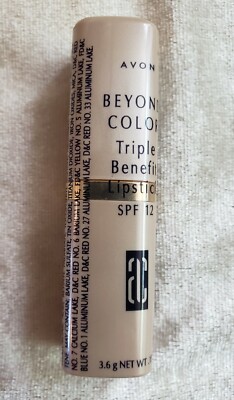 AVON Beyond Color Triple Benefit Lipstick ROSESTONE (C) New Sealed ...