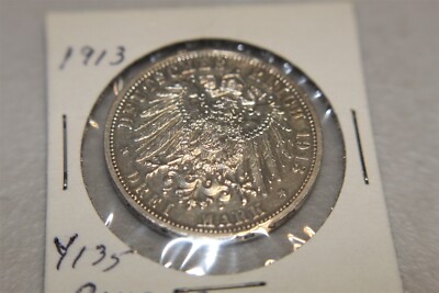 GERMANY PRUSSIA 3 MARK 1913 KM535 SILVER | eBay.de