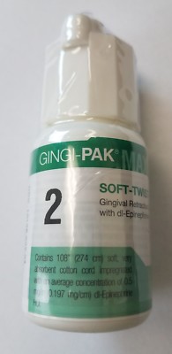Gingi-Pak Max Soft Twist Dental Gingival Retraction Cord Packing Size 2 ...
