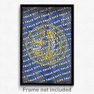 Falls City Nebraska Poster (NE City Souvenir 11x17 Town Print) | eBay