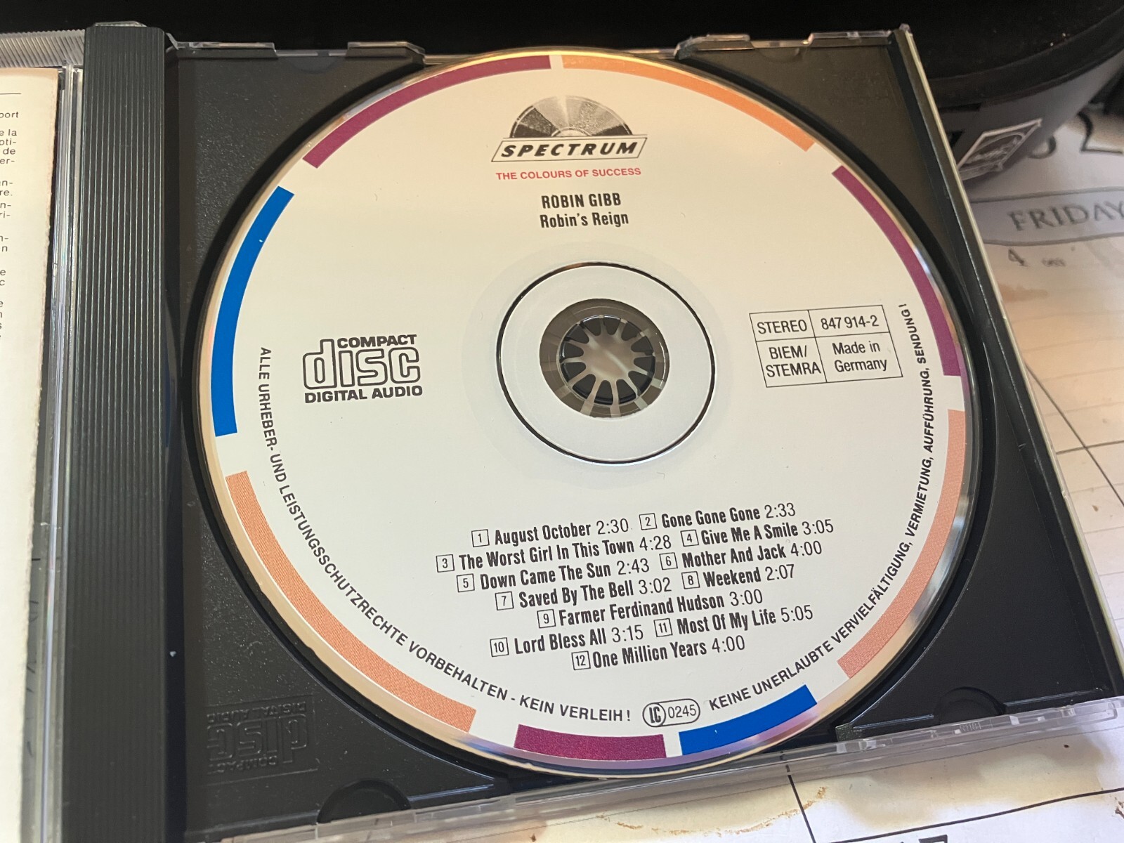 Robin Gibb Robin's Reign RARE Genuine Original Germany CD Album Bee ...