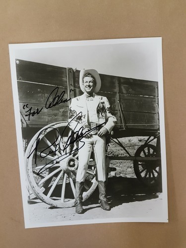 Rex Allen Autograph Photo 8x10 Movie Actor Film Signed Disney Westerns ...
