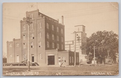 Kingman, Kansas (KS) RPPC Postcard: Kingman Milling Company, 1913 | eBay