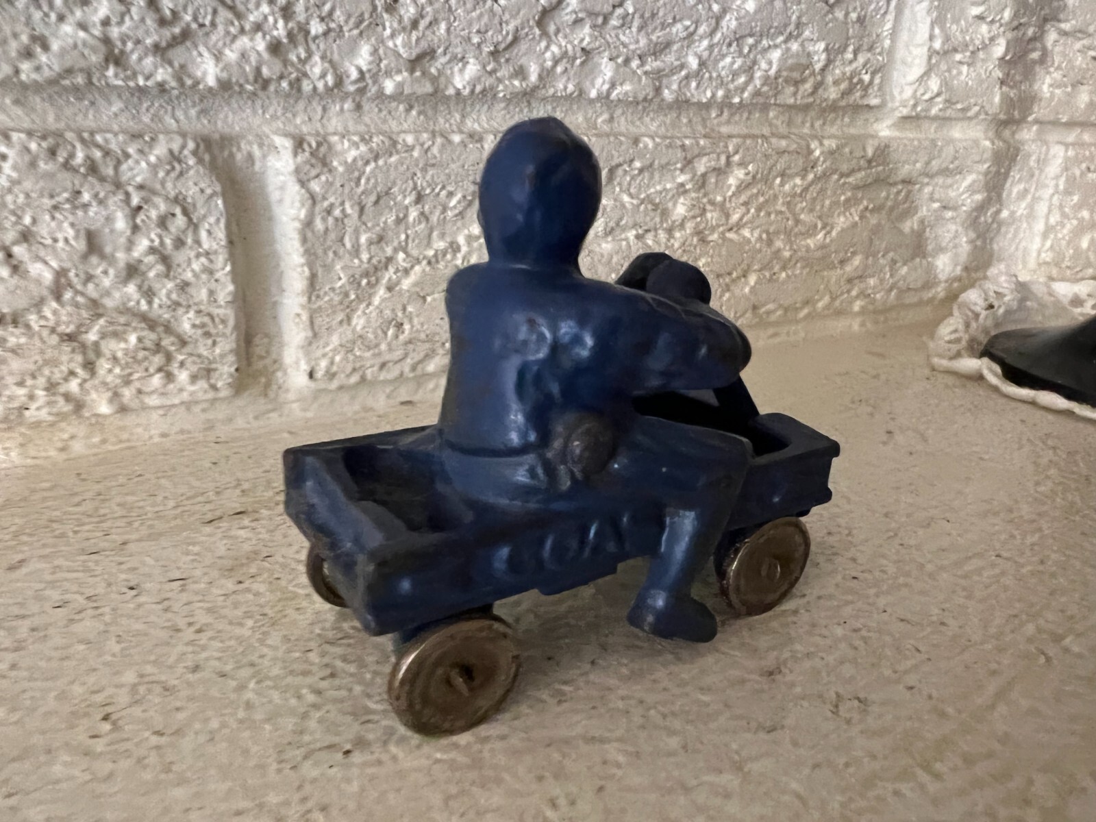 Rare Antique C1930 Hubley Cast Iron " Coaster " Wagon w/ Rider 3.5" | eBay