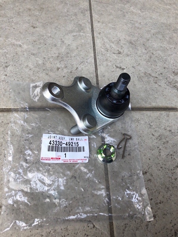Toyota Genuine Suspension Ball Joint, Front Lower LH & RH Set OEM 43330 ...